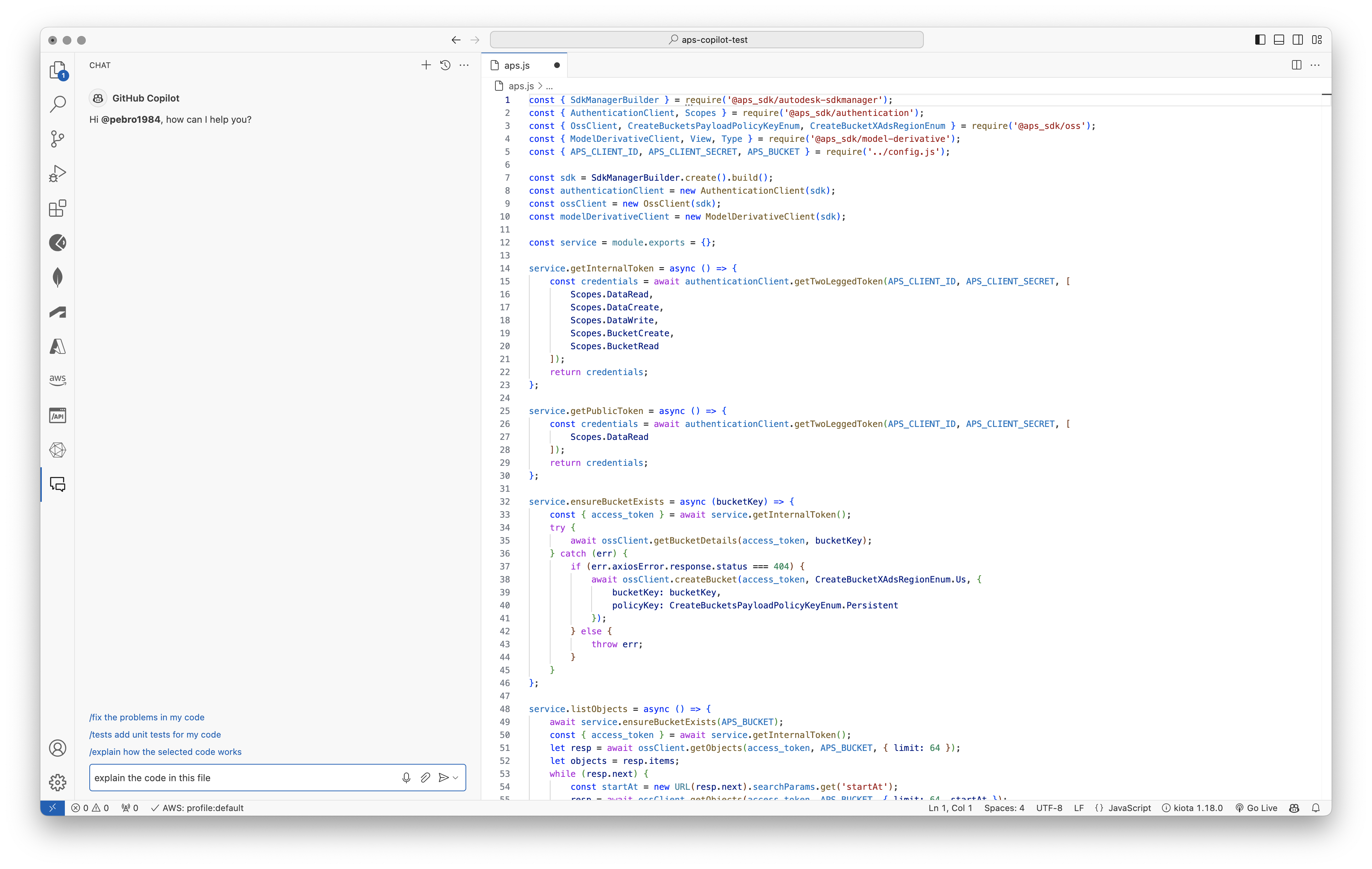 Build APS Solutions with GitHub Copilot | Autodesk Platform Services